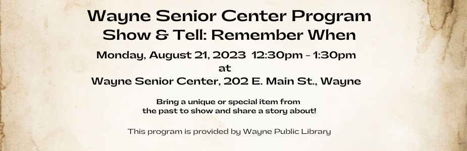 Home Page | Wayne Public Library